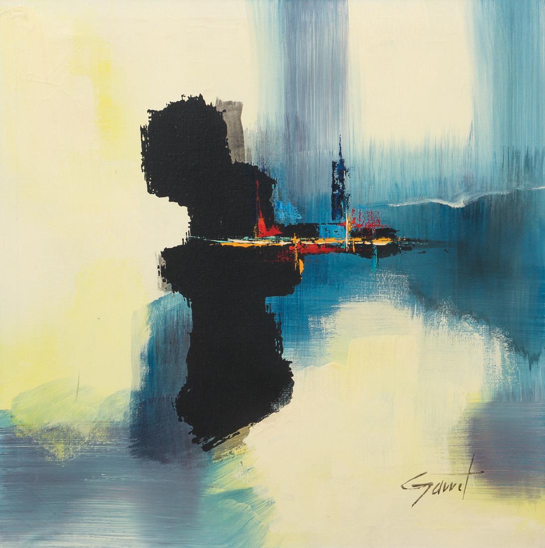 Garret Abstract painting circa 1970