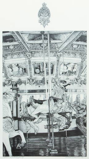 Howard Lieberman 1991 Lithograph Reflections Of