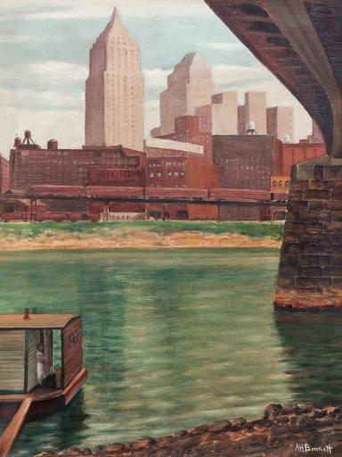 Alfred H. Bennett Golden Triangle Painting