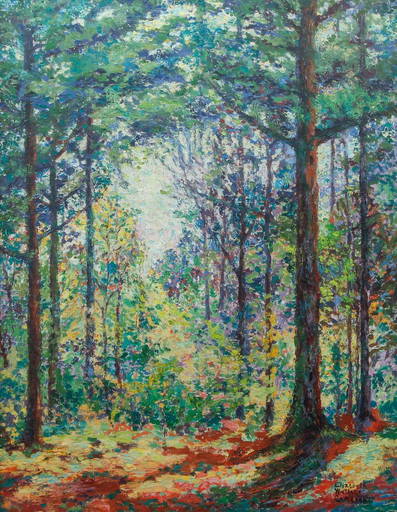 Elizabeth Wallace Cameron Forest Interior Painting