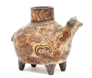 Large Pre Columbian Animal Form Vessel
