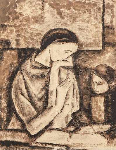 Samuel Rosenberg 1942 Study For The Lesson