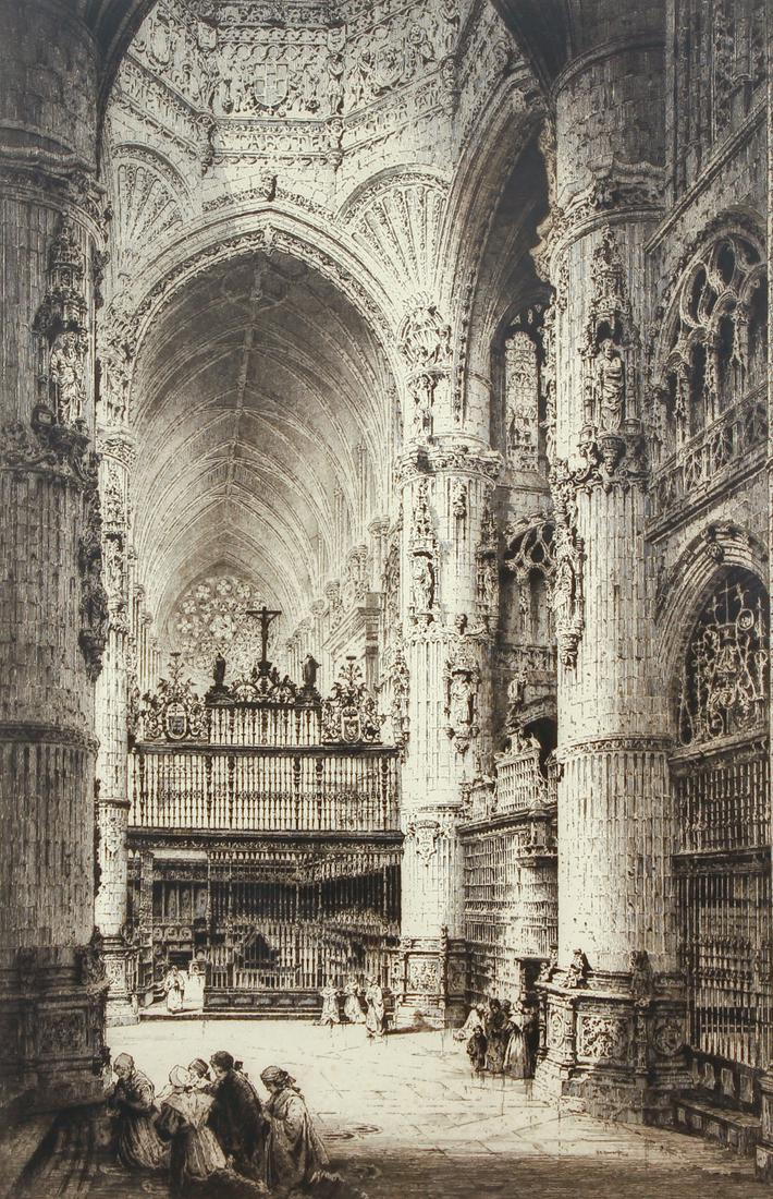 Albany E Howarth Large Cathedral Etching - Mar 27, 2020 | Concept Art ...