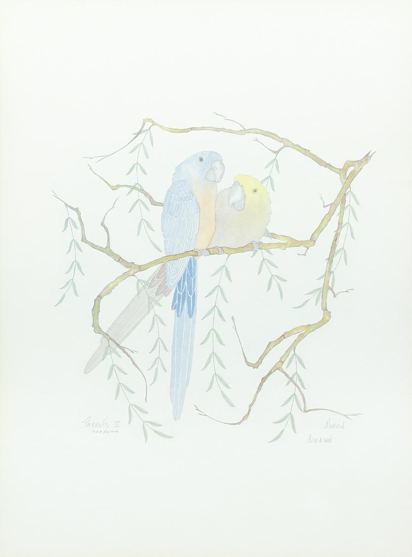 Four Moran Bird Prints Signed