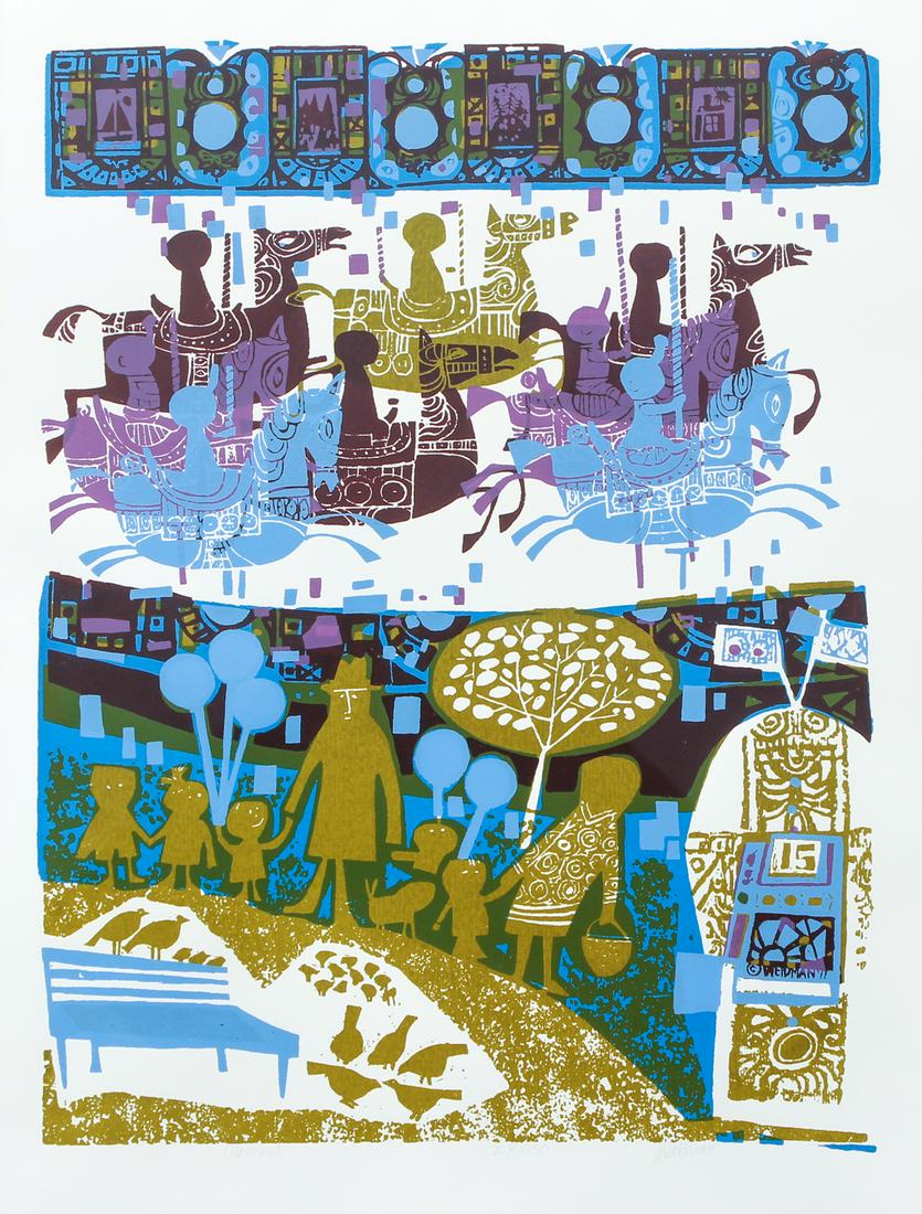 David Weidman Carousel Serigraph Signed - Mar 27, 2020 | Concept Art ...