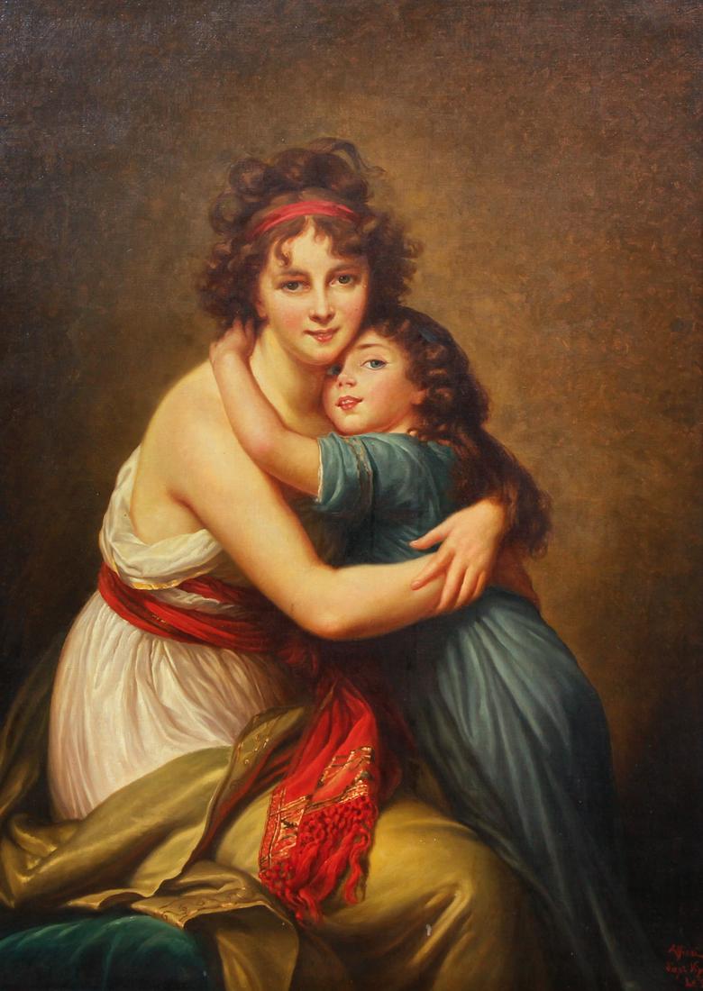 Alfieri After Le Brun Self Portrait with Daughter Oil - May 15, 2020 ...