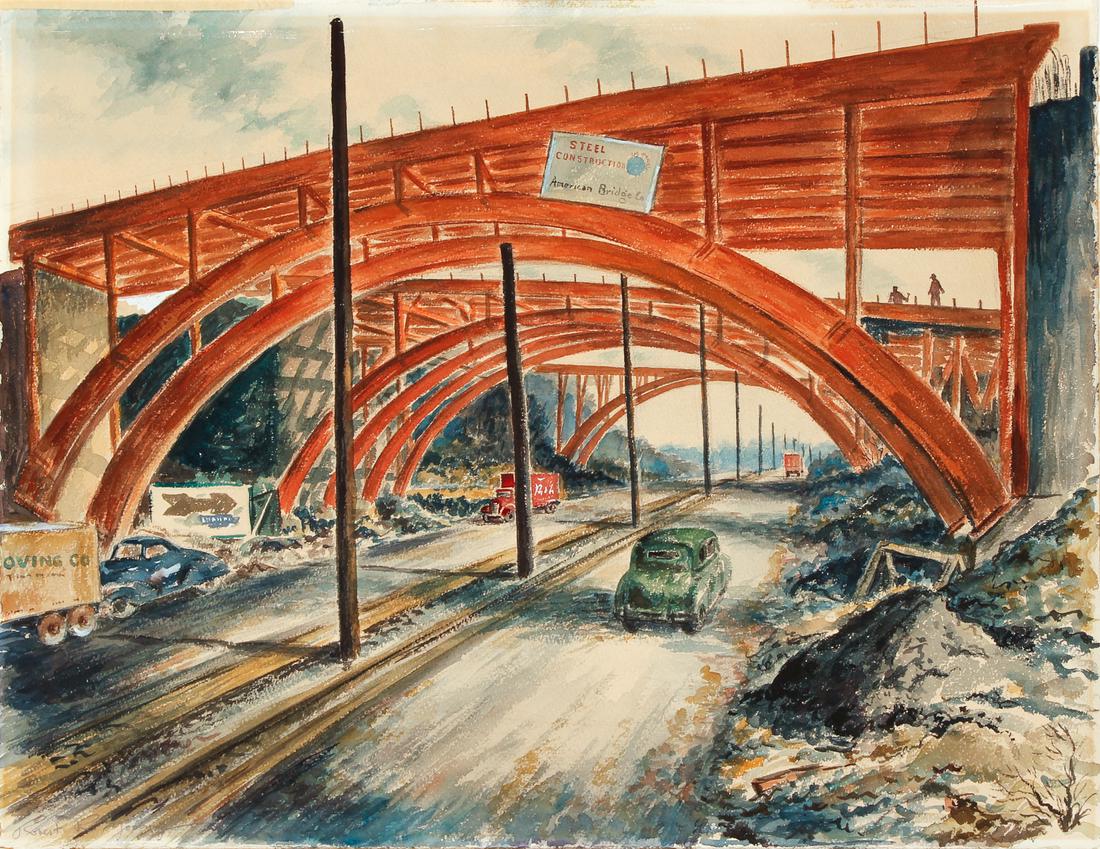 Robert R. Young watercolor Three Bridges under - Jun 27, 2020 | Concept ...