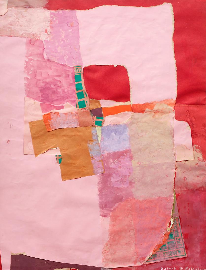 For Auction: Sylvia Feldstein Mixed Media Collage (#0222) on Jun 27 ...