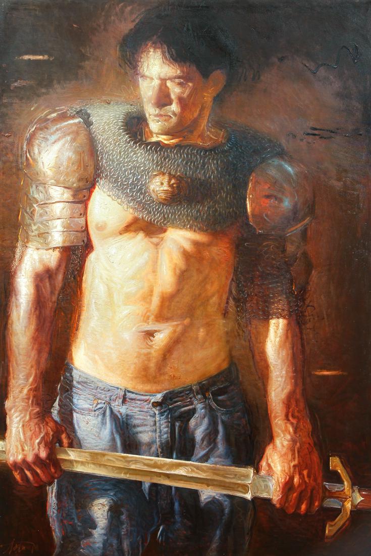 Steve Huston The Swordsman Large Oil Painting - Jun 27, 2020 | Concept ...