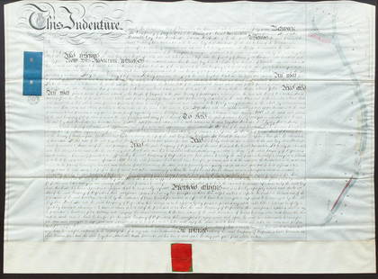 1907 British Land Indenture Form