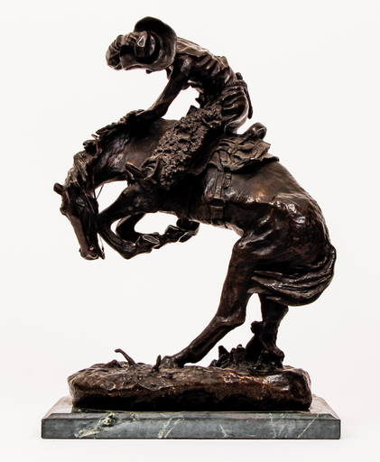 After Frederic Remington The Rattlesnake Bronze Statue