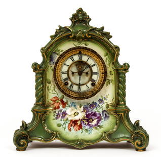Royal Bonn "la Charite" Ansonia Mantle Clock