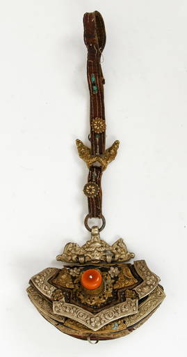 Tibetan Flint And Tinder Pouch Silver Leather