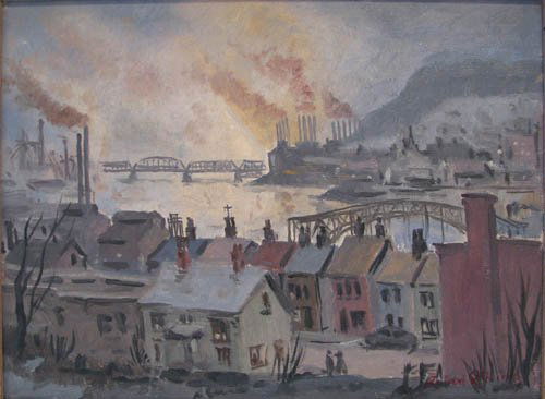 160: Robert R. Young ptg. Industrial Pittsburgh