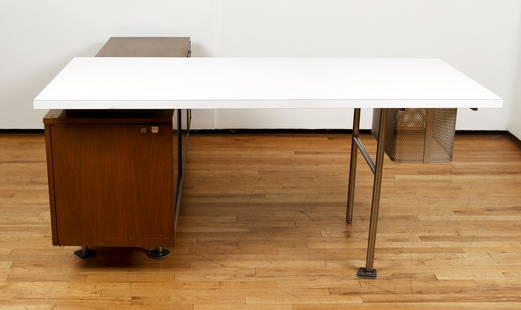 Jofco Mid Century "l" Shaped Executive Desk