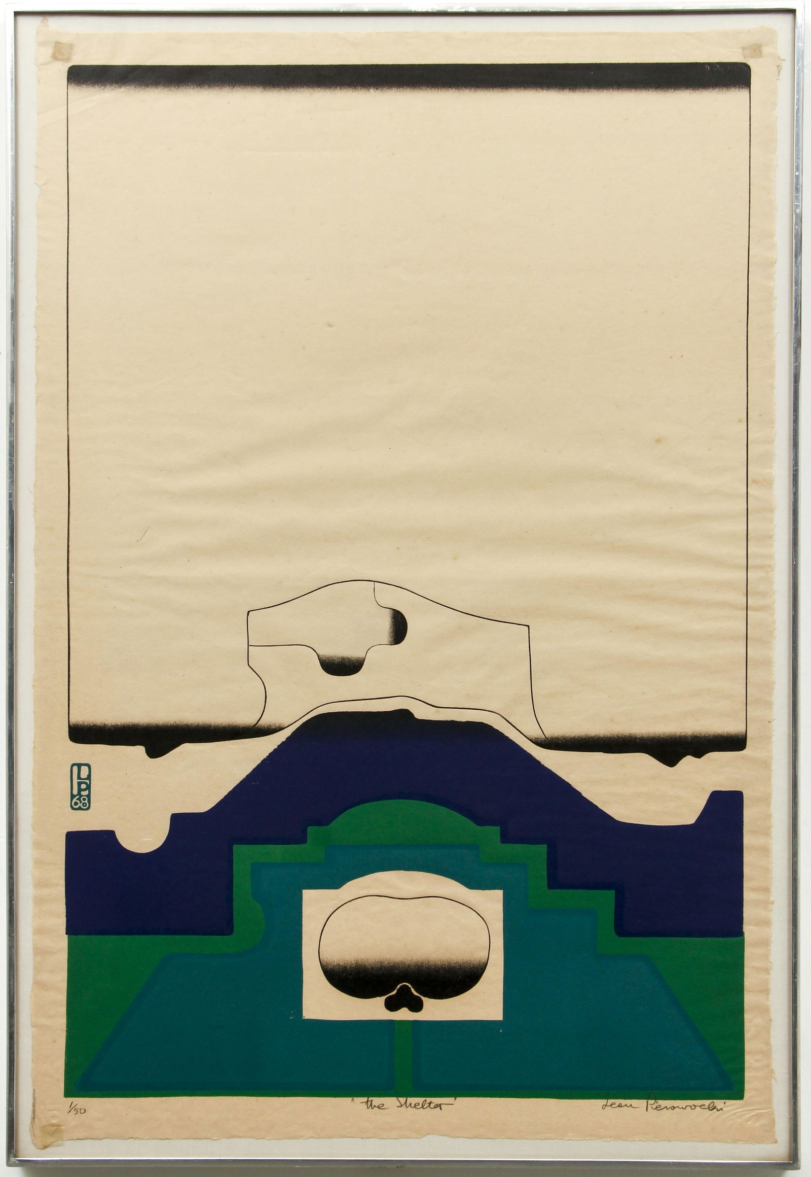 Leon Piesowocki The Shelter Screenprint 1968 (#0562) on Sep 09, 2021 ...