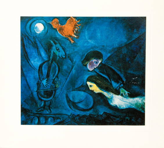 Marc Chagall Aleko 1967 Signed Sheet Maeght