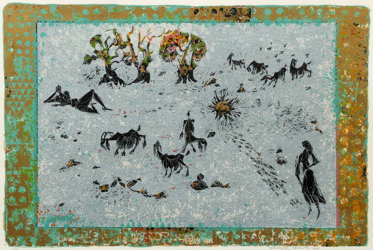 Shraga Weil signed serigraph Adam and Eve 1970 (#0826) on Nov 10, 2021 ...