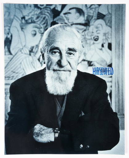 Autographed Photo Of Cartoonist Al Hirschfeld
