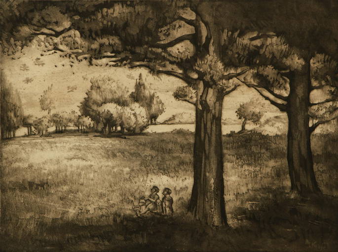 Alexander Kruse 1963 etching Sky Gazers (#0414) on Aug 23, 2022 ...