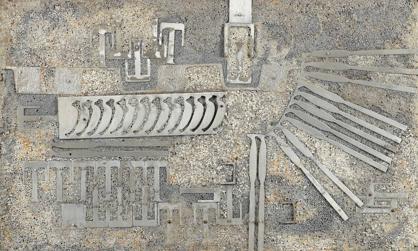 Robert Lepper 1960 acrylic and aluminum relief Bones - Oct 01, 2022 ...