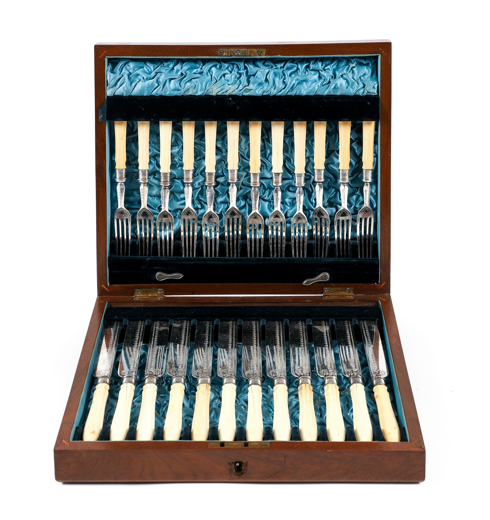 24pc Harrison Brothers And Howson Sterling And Bone Set