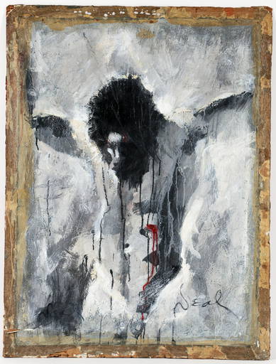 Harold Meredith Neal Mixed Media Christ On Cross