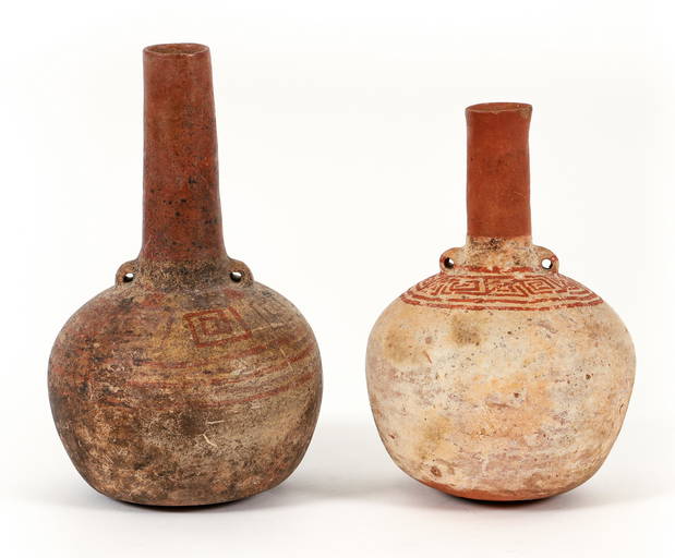 Two Vicus Culture Bottle Shaped Pots
