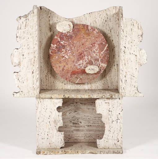 Henry Bursztynowicz Travertine Marble Martian Shrine