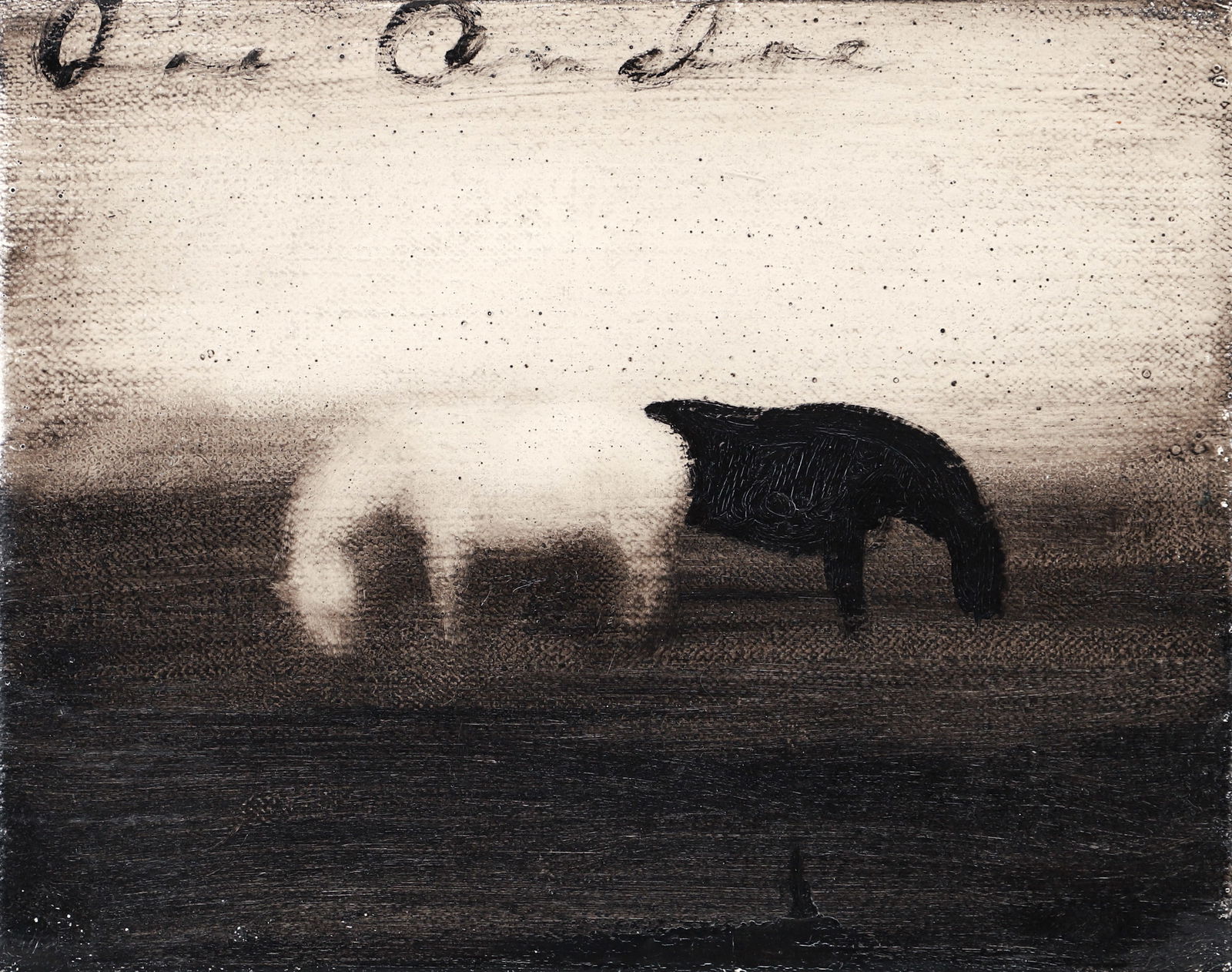 Joe Andoe Oil On Canvas Grazing Horses Auction