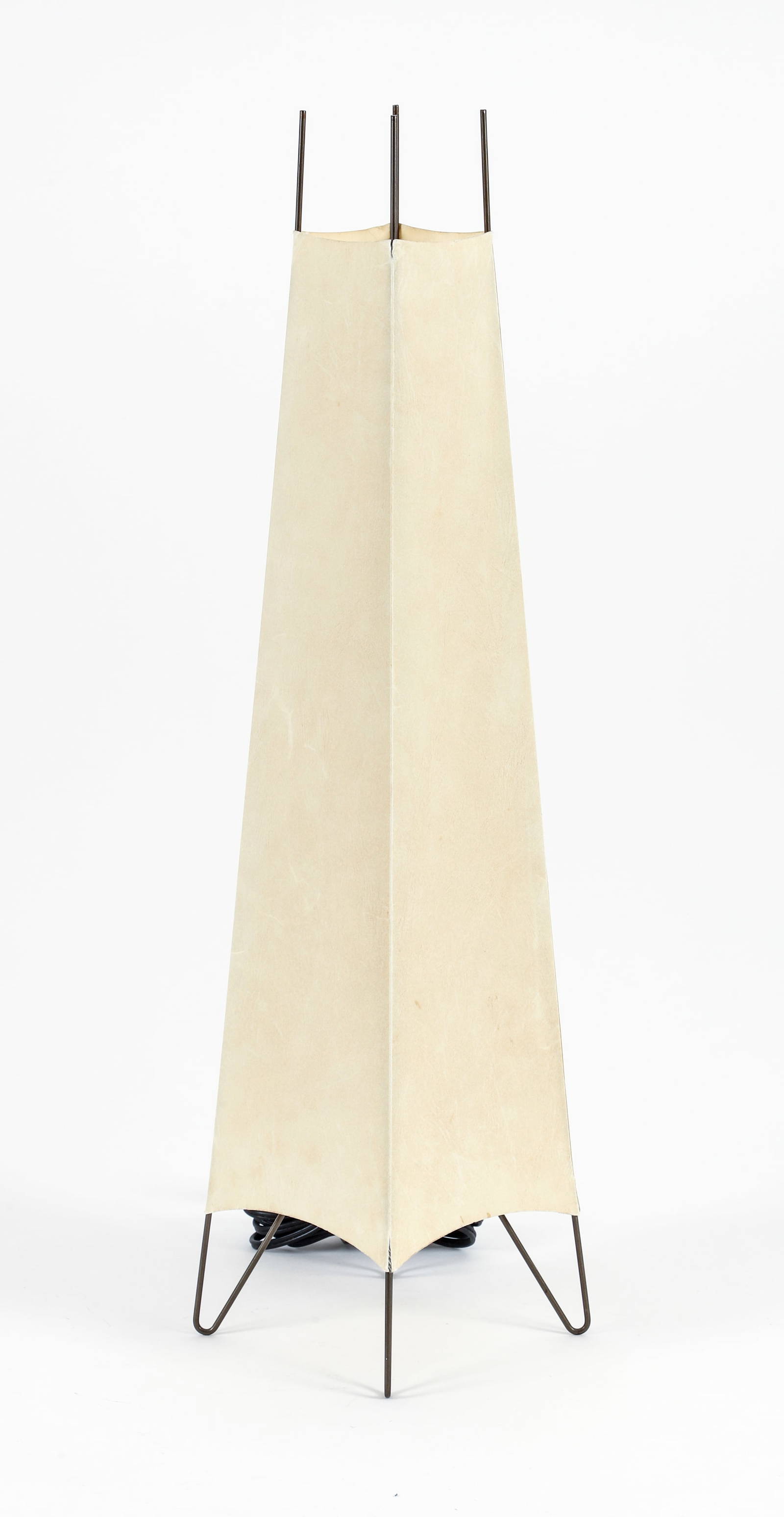 Modernist Monolith Shaped Lamp With Paper Shade Auction