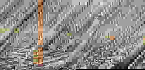 Charlie Pitcher American Landscape In Blue 1980 Auction