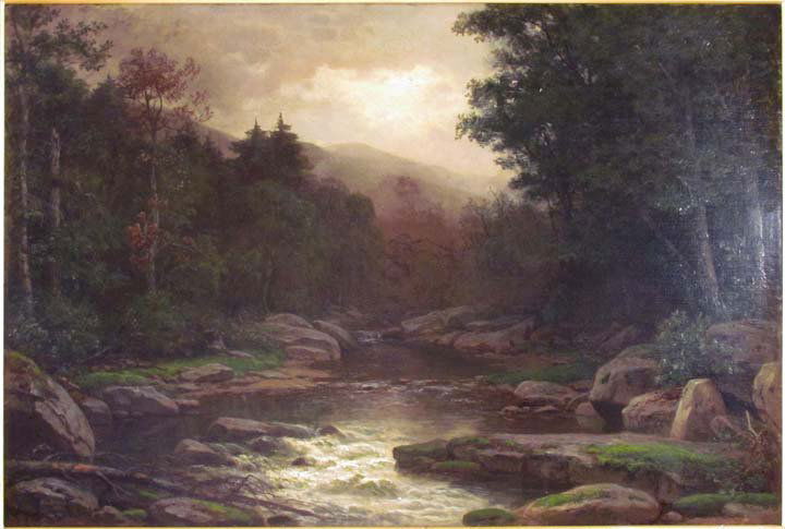 189: George Hetzel 1881 Extensive Landscape in the Alle