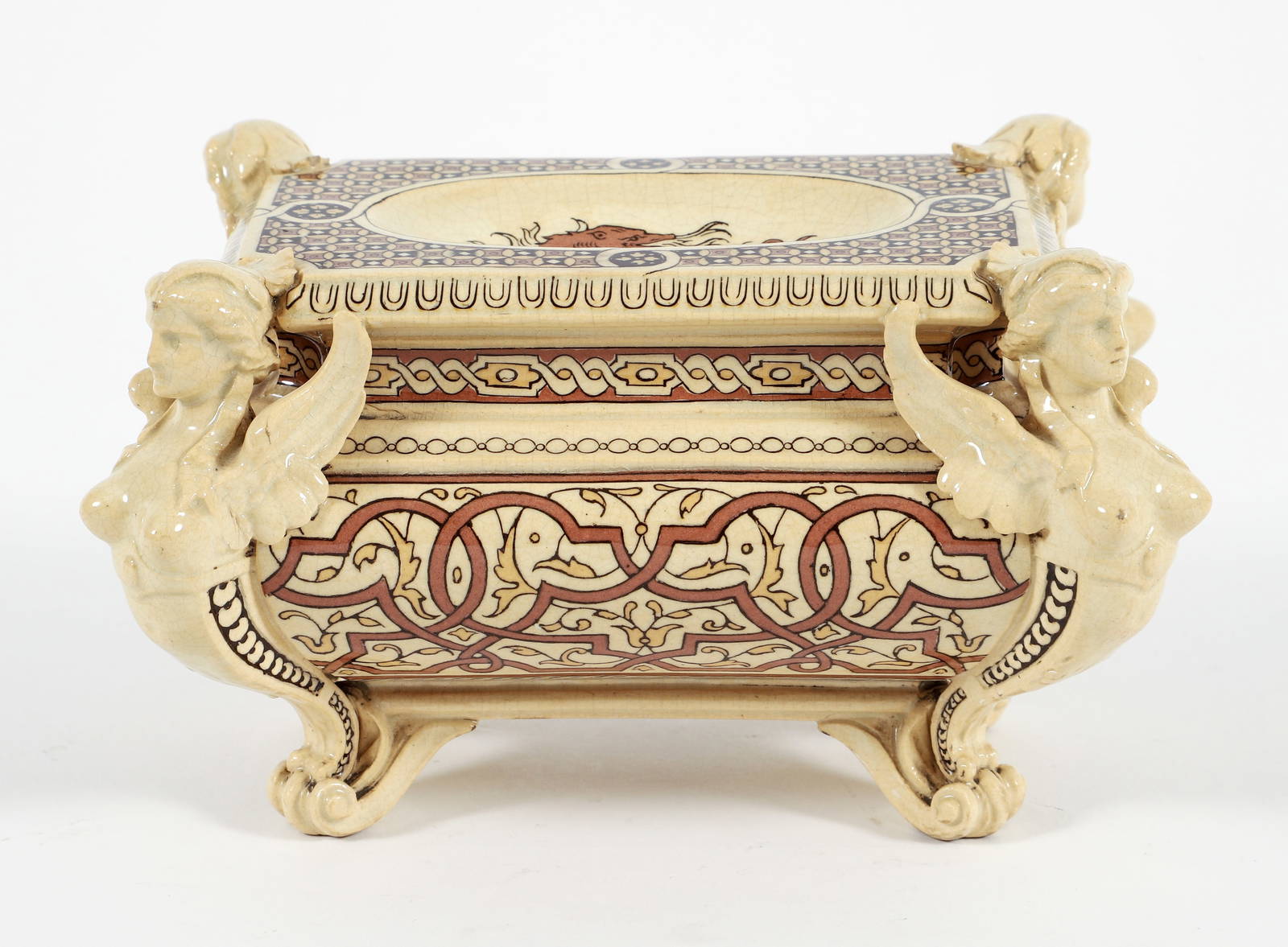 19th Century Minton Henry Ii Ware Charles Toft Salt Auction