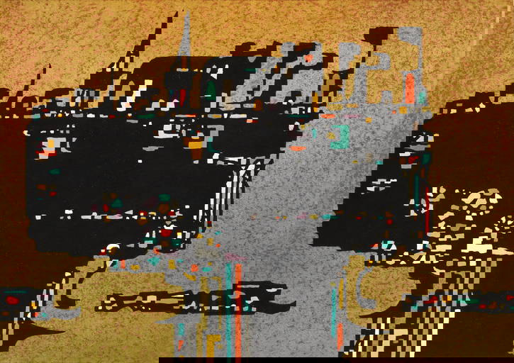 Toshi Yoshida 1967 Color Woodcut Hope