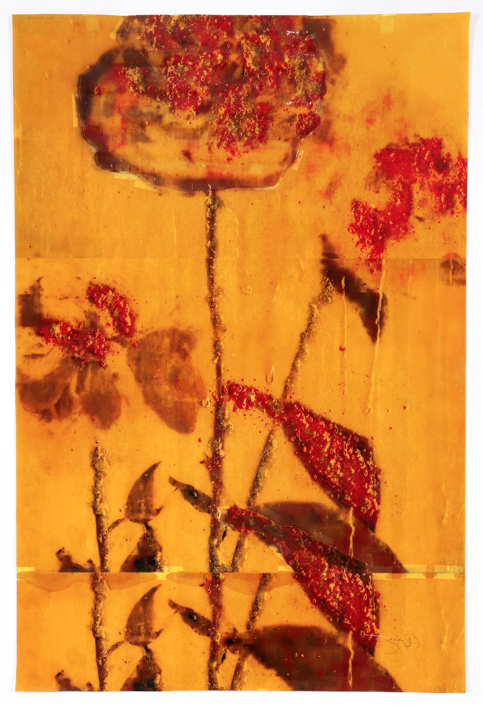 Gavin Benjamin Mixed Media Abstract Work On Paper 2007 Auction