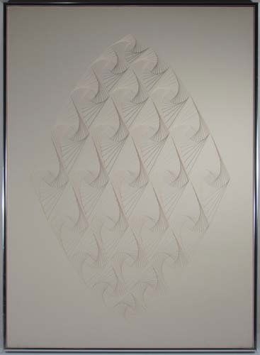Elizabeth Slaney geometric paper relief Paper Relief
