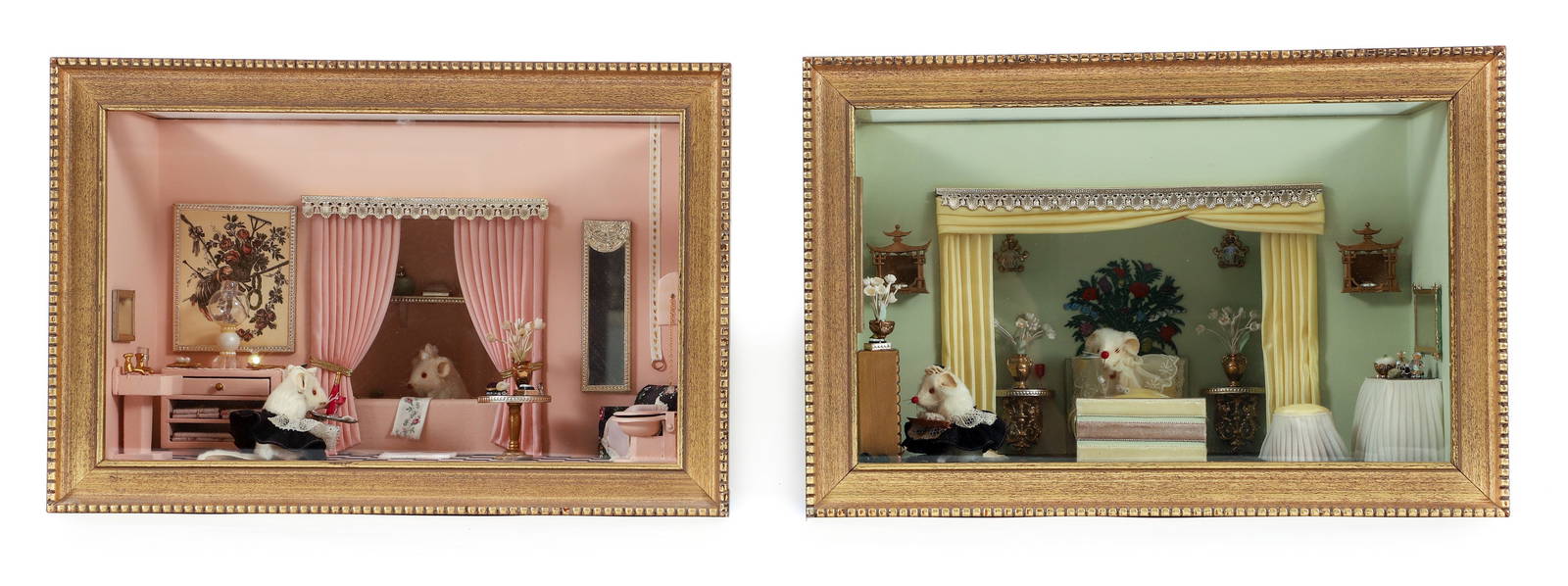 2 Ruth Mcchesney Madame S. Miniature Room Boxes Auction