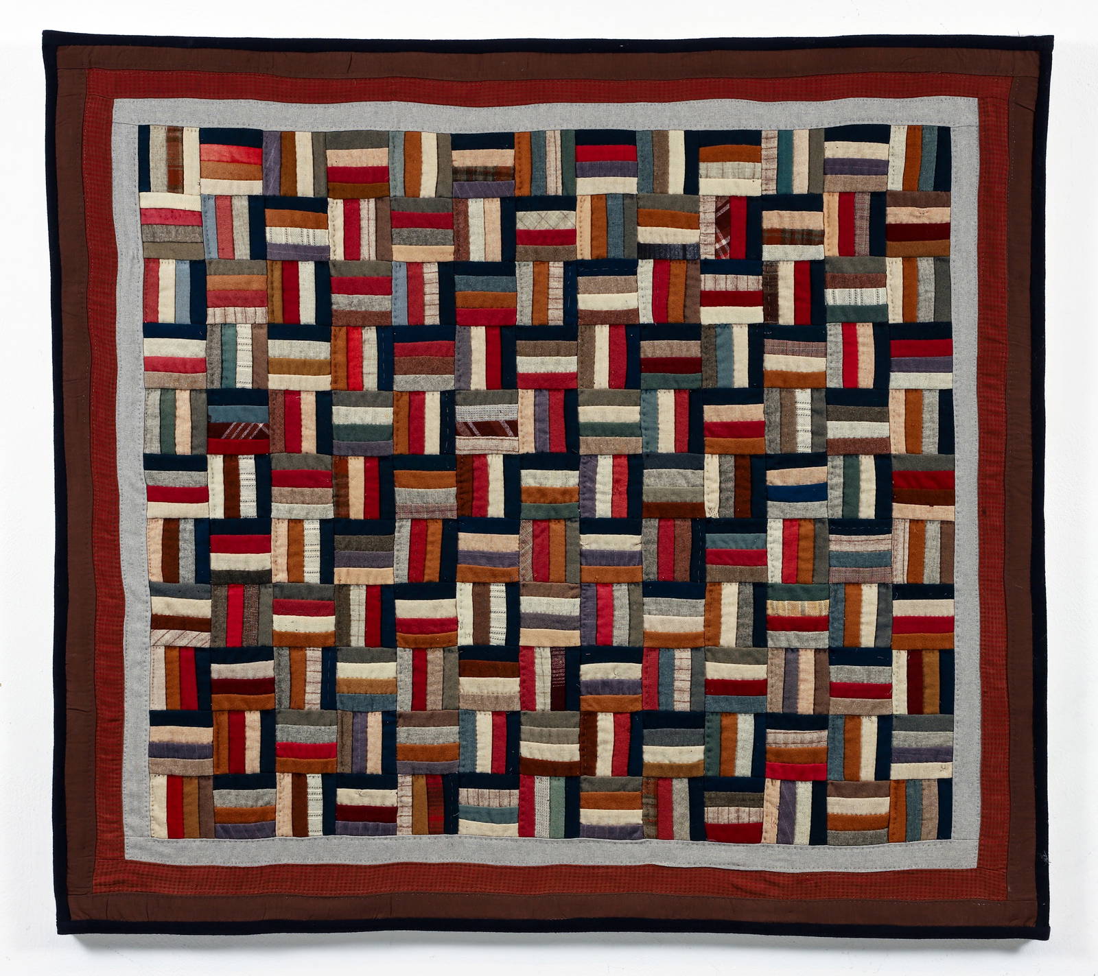 Mennonite Roman Square Pattern Lap Quilt Circa 1910 Auction