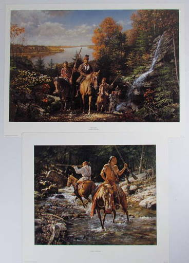2 Robert Griffing Signed Prints "caught In Midstream"