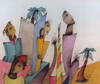 Gunther Temech hand colored drawing "Page One" - Dec 14, 2013 | Concept ...