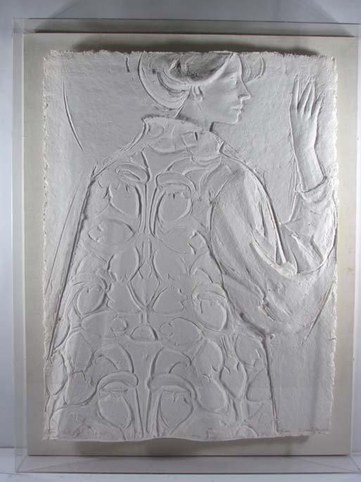 Cast Paper Relief "Lisa"