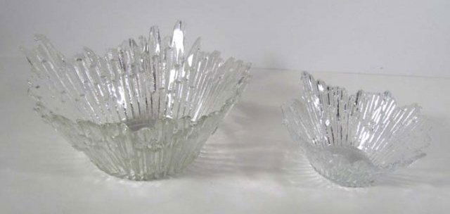 2 Swedish KULLAGLAS ICE/GLACIER Art GLASS Bowls - Mar 22, 2014 ...