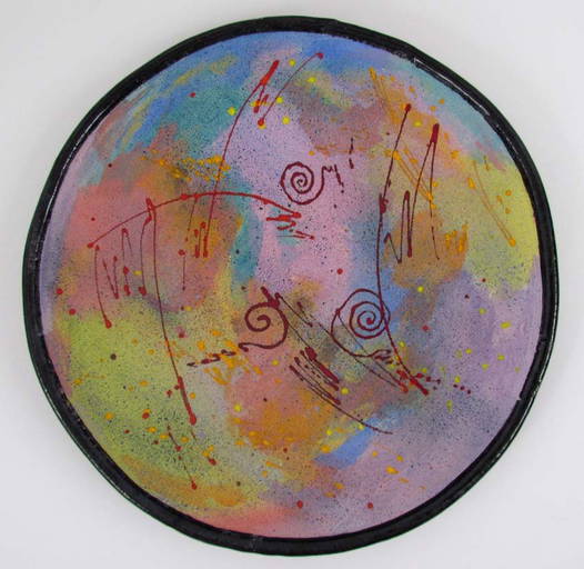 2 David Gamble Abstract Painted Round Wall Plates - Sep 27, 2014 ...