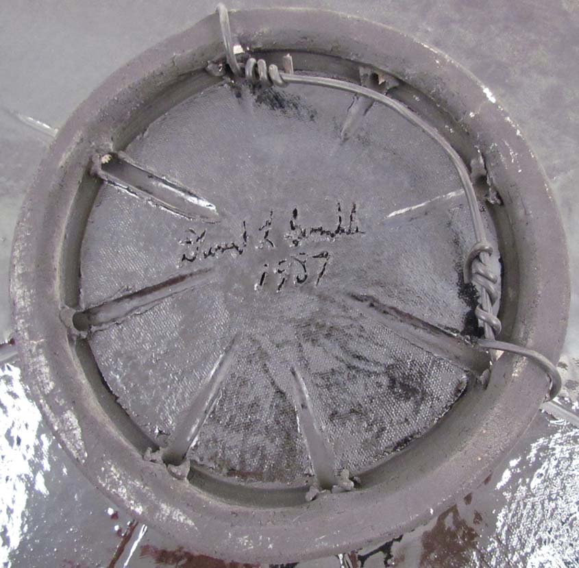 2 David Gamble Abstract Painted Round Wall Plates