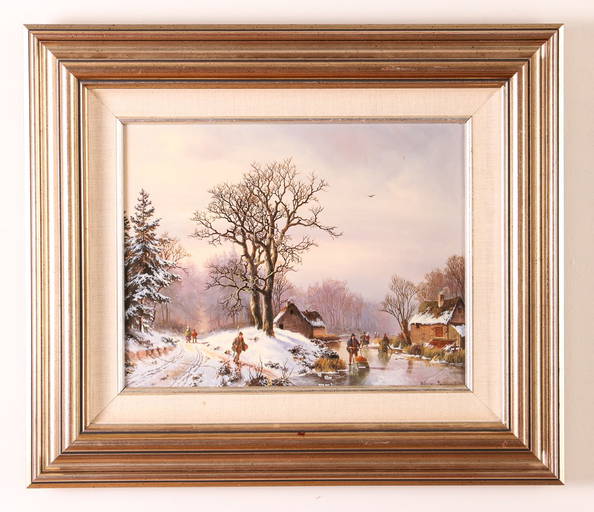 Wouter Janssen Painting Dutch Country Village