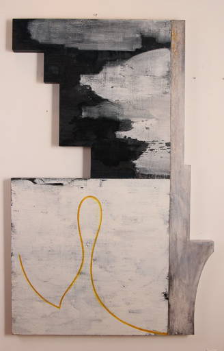 Michael Morrill 1999 Shaped Painting "tracer"