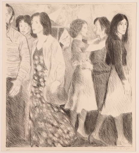 Raphael Soyer Orig Litho "at The Dance"