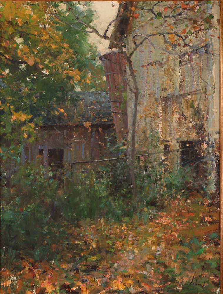 Richard Schmid 1960's Impressionist "Outside the Barn"