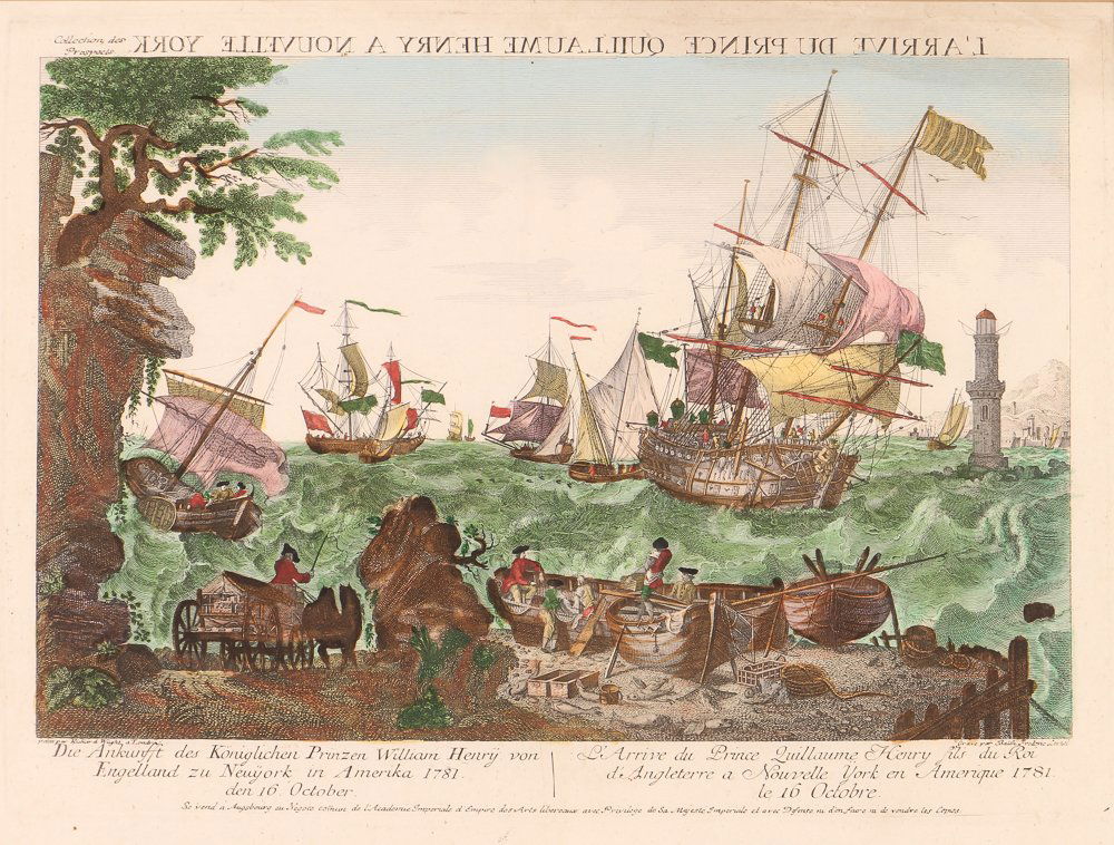 The Arrival of Prince William Henry to New York 1781